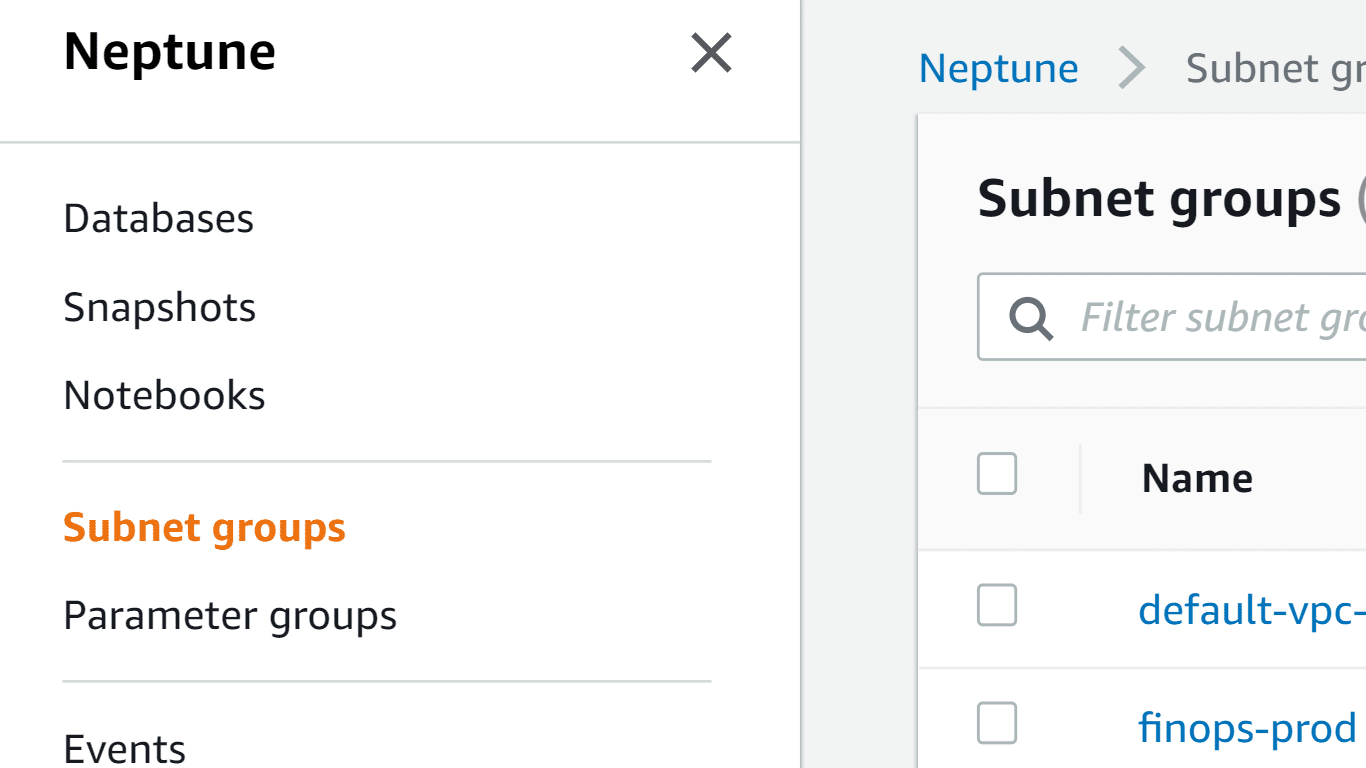 AWS Neptune Subnet Group - CloudySave AWS Neptune Subnet Group - CloudySave
