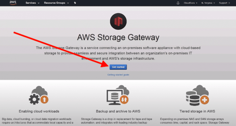 AWS Storage Gateway Configuration - CloudySave