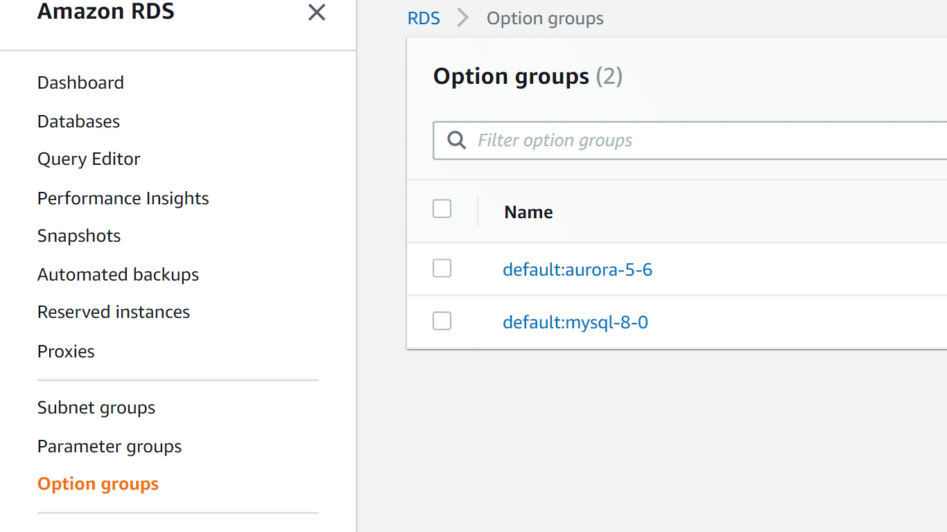 How to Manage Your AWS RDS Option Group - CloudySave